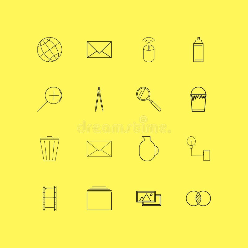 Devices linear icon set. stock vector. Illustration of devices - 109920372