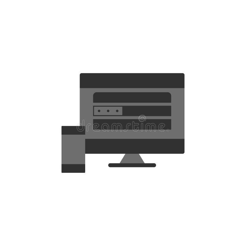 Devices, Monitor, Mobile . Element of Web Development. Vector Icon ...