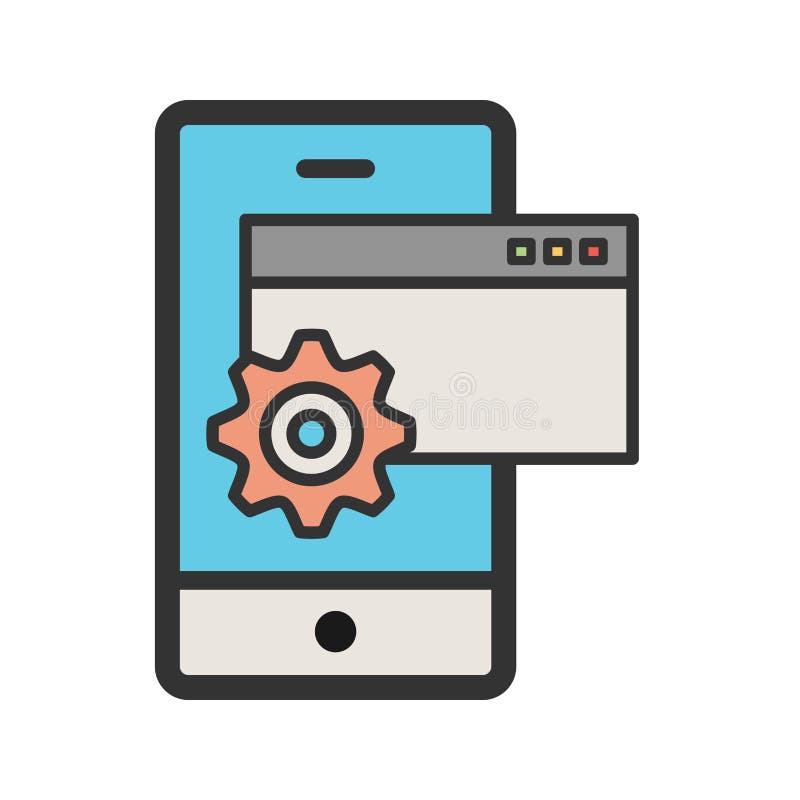 Devices Settings stock vector. Illustration of technology - 83795664