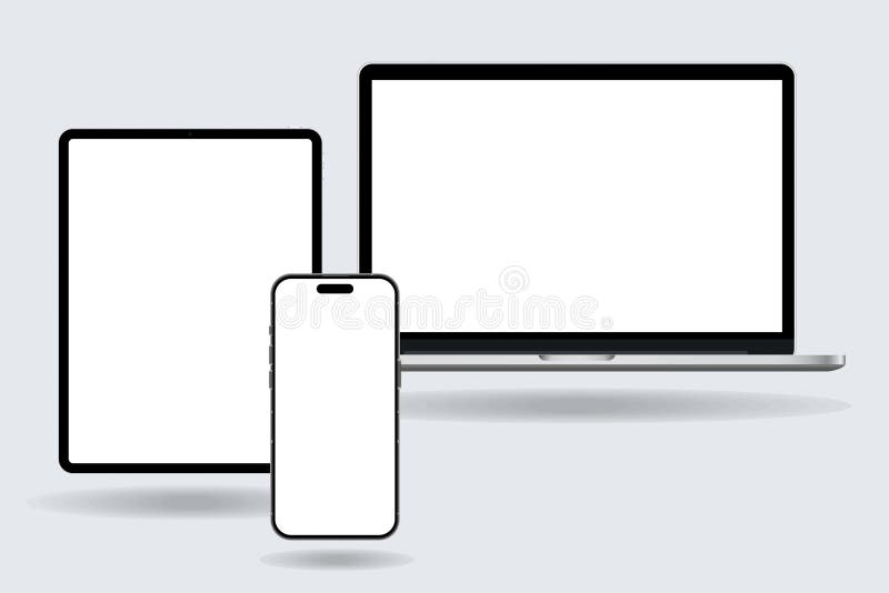 Devices Template, Useful Electronic Mockup, Blank Electronic Mock ...