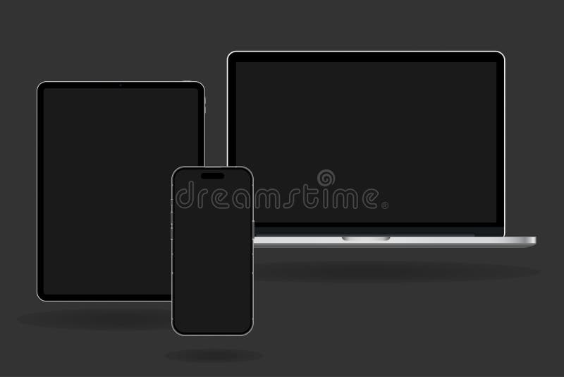 Devices Template, Useful Electronic Mockup, Blank Electronic Mock ...
