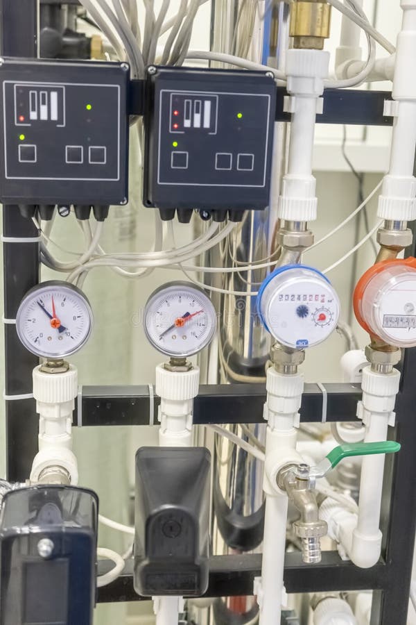 Devices To Control the Flow and Pressure of Water Stock Image - Image ...