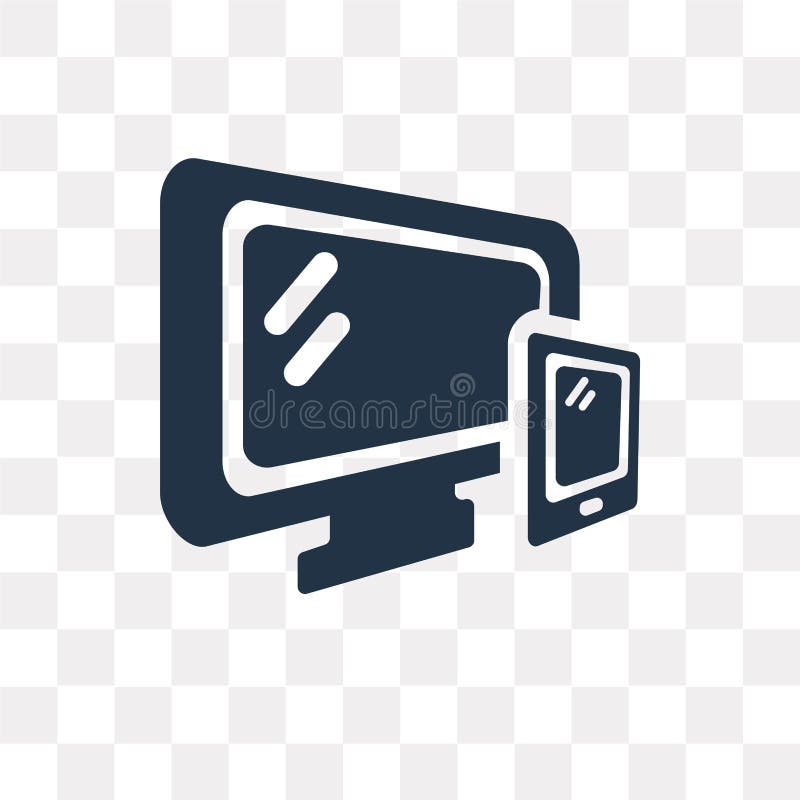 Devices Vector Icon Isolated on Transparent Background, Devices Stock ...