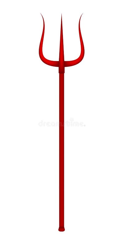 Devilâ€™s trident stock vector. Illustration of evil - 24537888