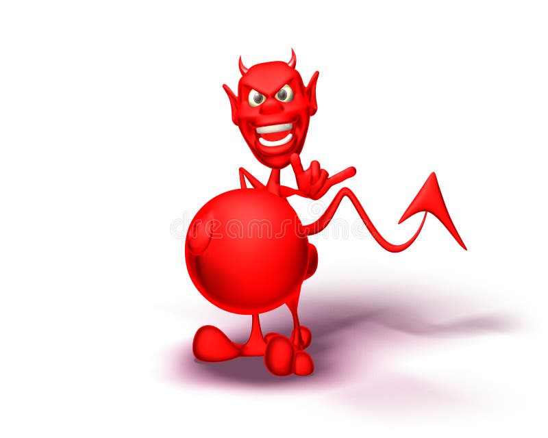 Cute devil stock vector. Illustration of cartoon, design - 19405595