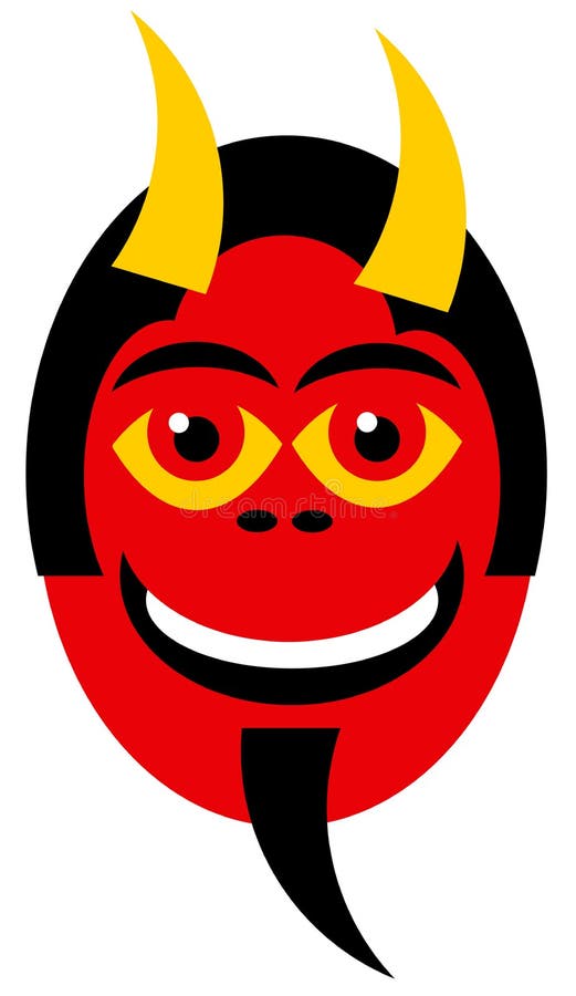Laughing Devil stock illustration. Illustration of evil - 21049785