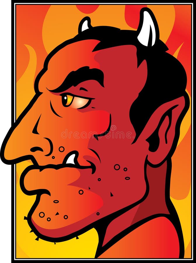 Red Devil stock vector. Illustration of monster, cartoon - 16414064