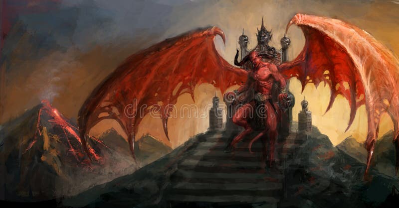 Devil stock illustration. Illustration of myth, painting - 25772160