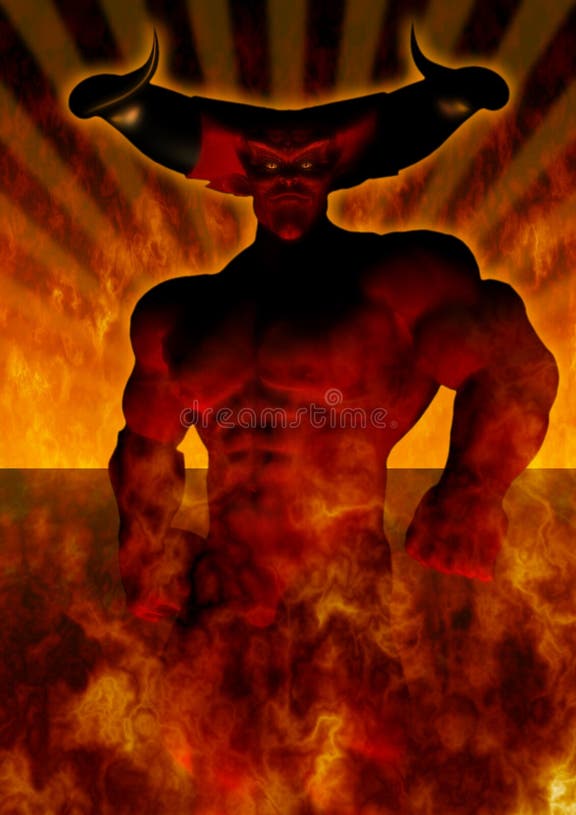 The Devil stock illustration. Illustration of demon, moody - 3076681