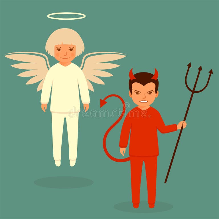 Good Angel Bad Angel Stock Illustrations – 1,985 Good Angel Bad Angel ...