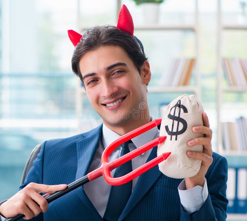 Devil Angry Businessman in the Office Stock Photo - Image of auditor ...