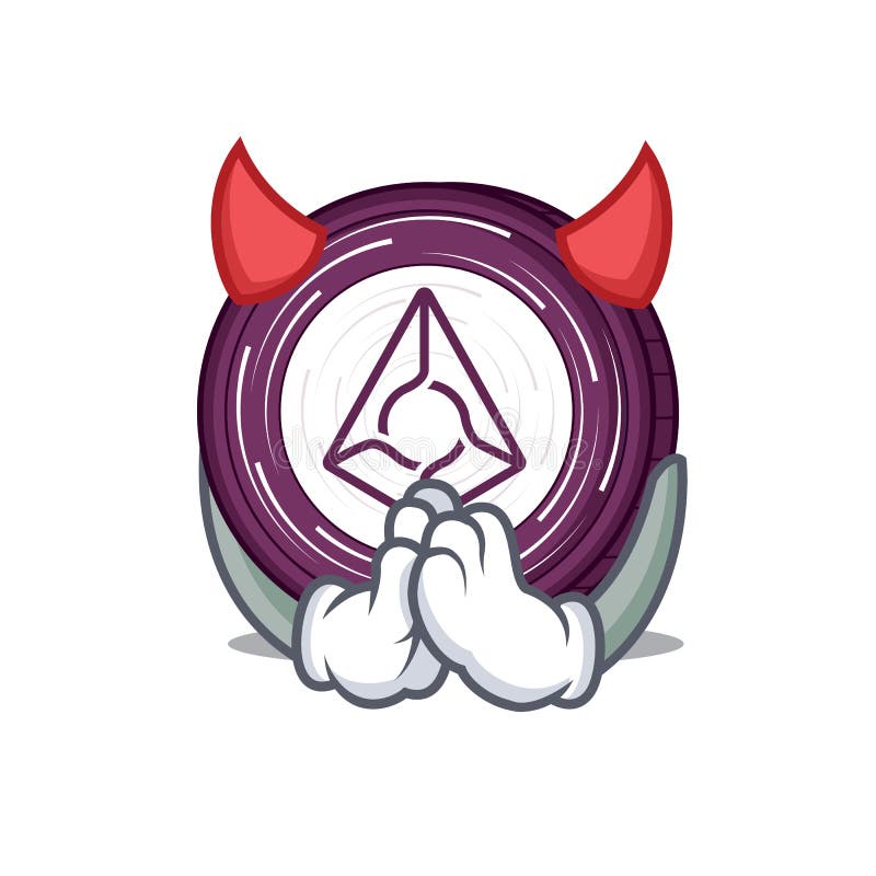 Devil Augur Coin Mascot Cartoon Editorial Stock Photo - Illustration of ...