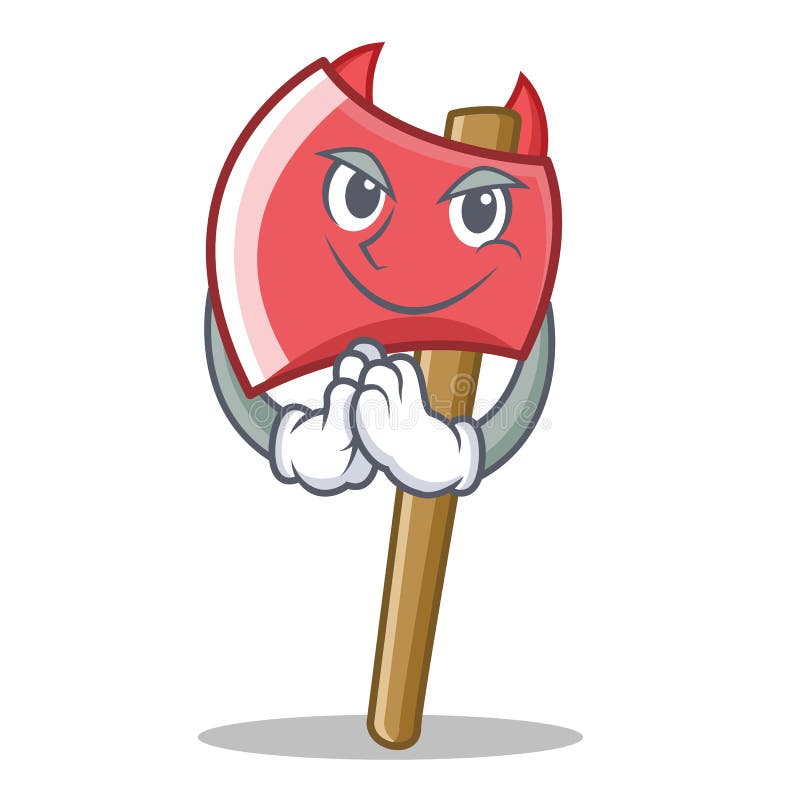 Devil Axe Character Cartoon Style Stock Vector - Illustration of cute ...
