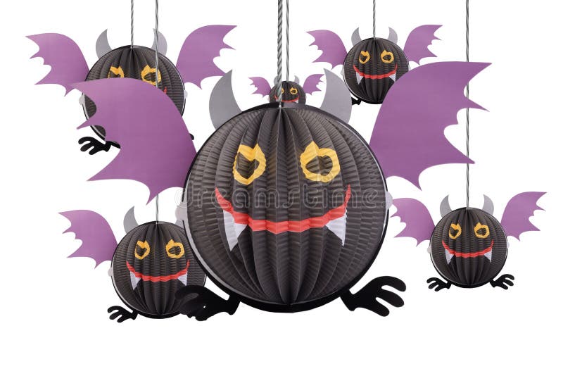 Devil Bat Hanging Mobile for Halloween Decoration. Stock Photo - Image ...