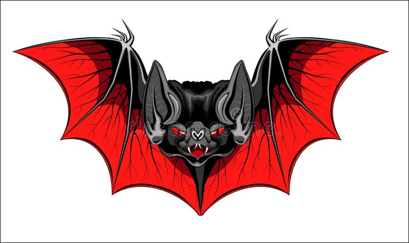 Devil bat stock vector. Illustration of confusion, emotions - 42577106