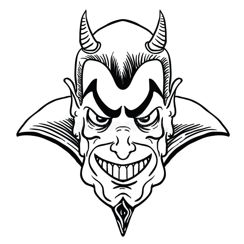 Devil black stock illustration. Illustration of mask - 104465107