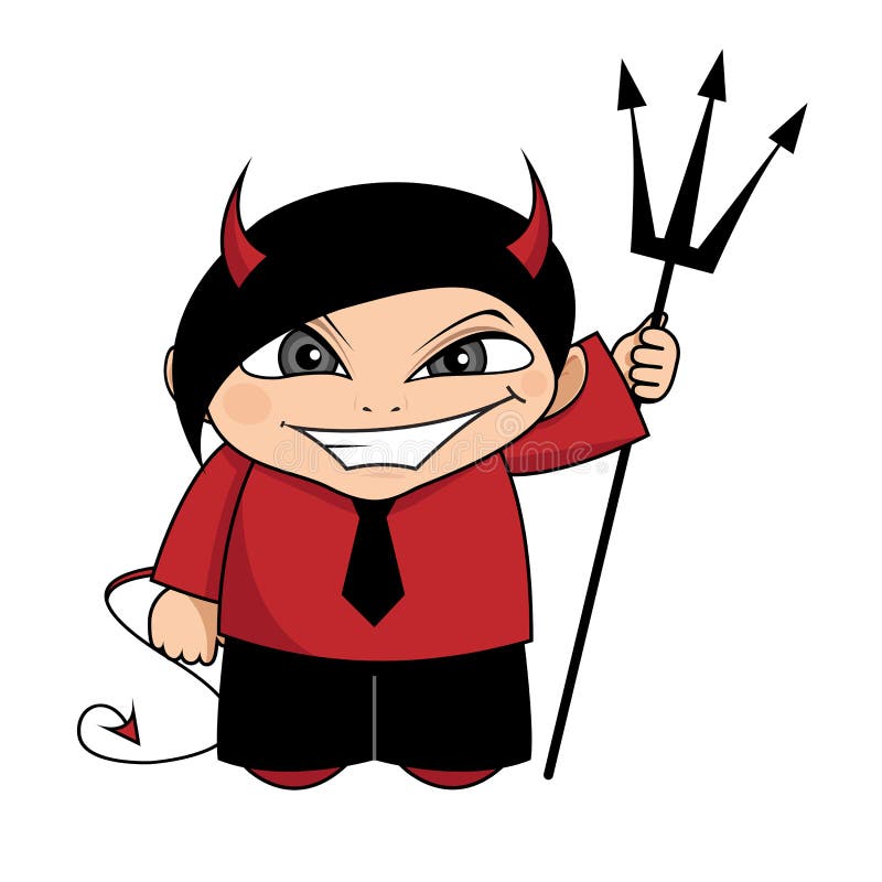 Devil boy stock vector. Illustration of isolated, caricature - 20899811