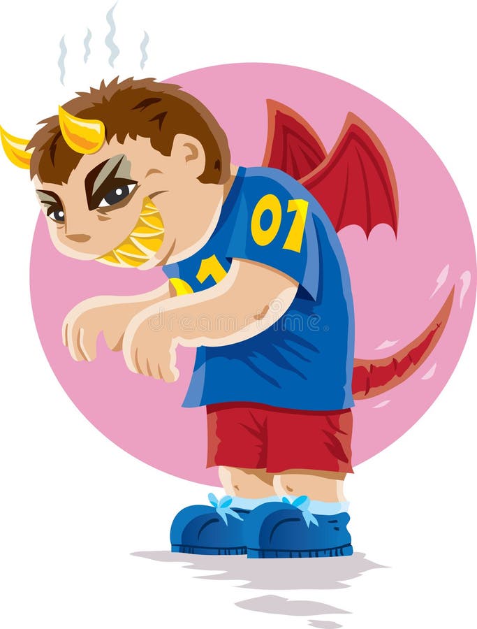 Devil boy stock vector. Illustration of isolated, caricature - 20899811