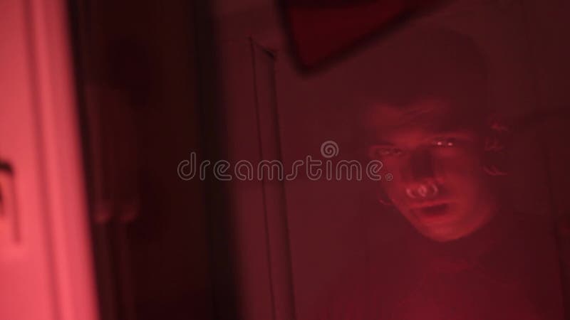 Devil boy reflection stock video. Video of backgrounds - 187742233