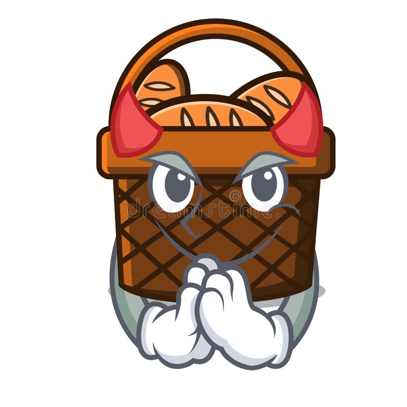 Devil Bread with Jam Mascot Cartoon Stock Vector - Illustration of ...