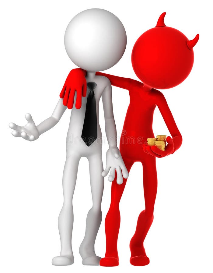 Devil Offering Gold Stock Illustrations – 1 Devil Offering Gold Stock ...