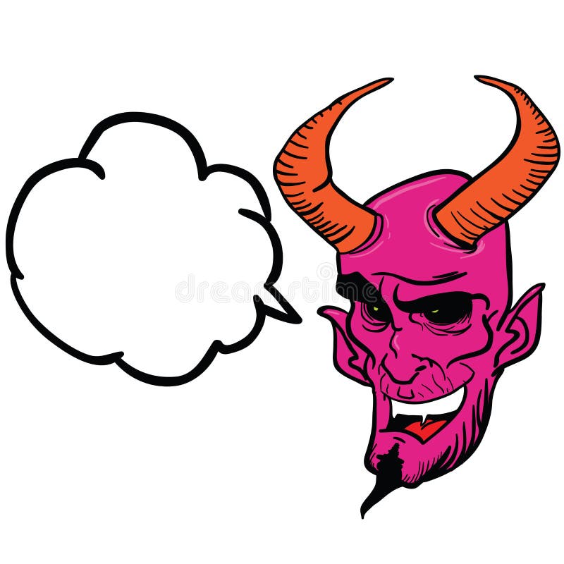 Devil1 bubble stock illustration. Illustration of masquerade - 108309950