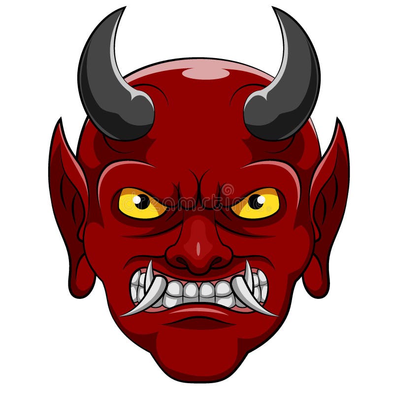 A devil cartoon character stock vector. Illustration of horned - 191464566