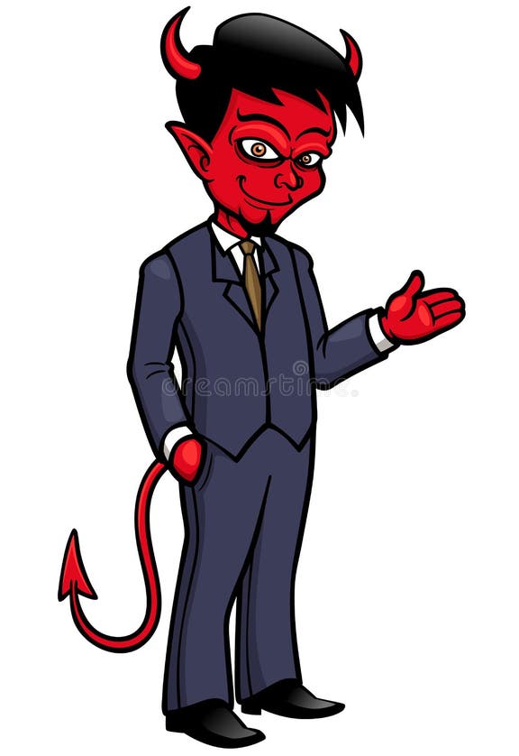 Devil cartoon stock vector. Illustration of monster, goatee - 38863141