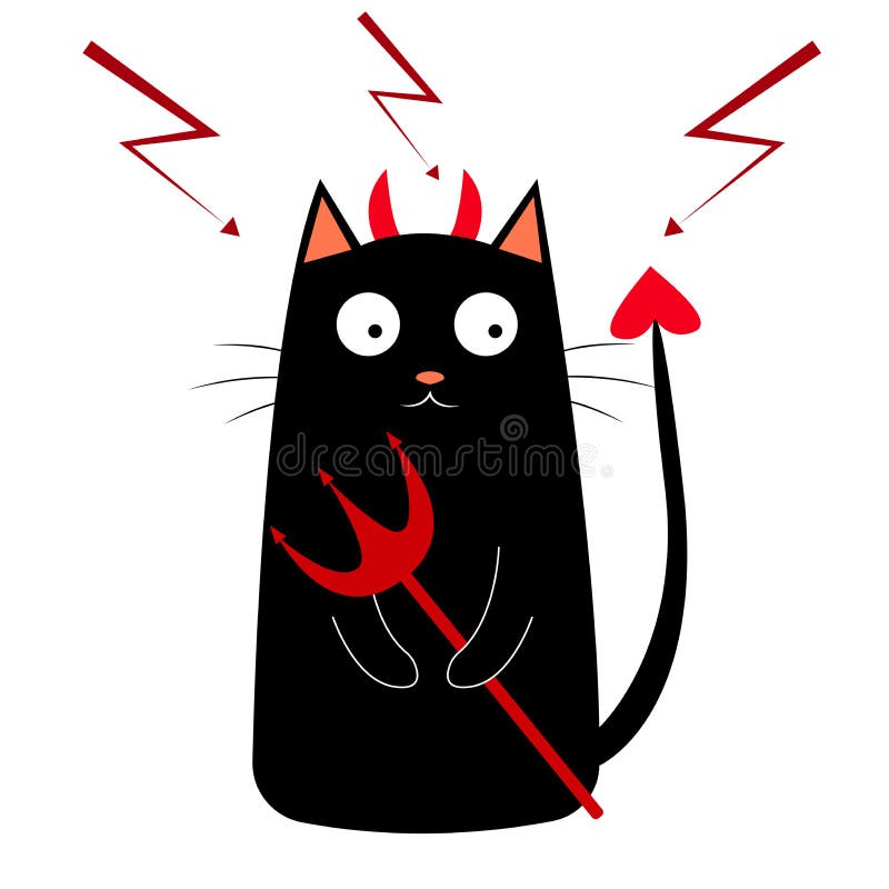 Angry Devil Cat Stock Illustrations – 271 Angry Devil Cat Stock ...