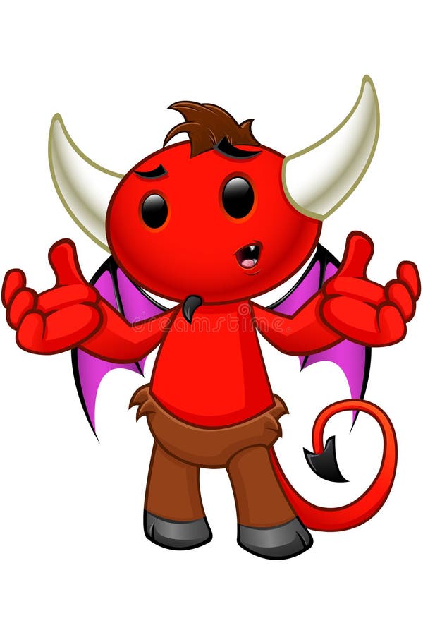 Devil Mascot - Holding Sign Stock Vector - Illustration of character ...