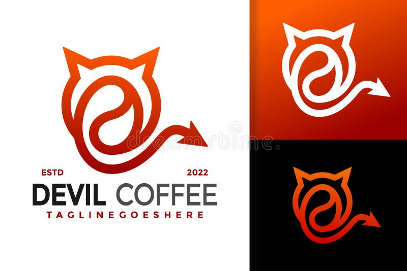 Devil Coffee Logo Design, Brand Identity Logos Vector, Modern Logo ...