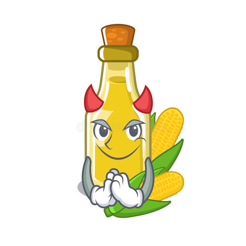 Devil Corn Oil Isolated in the Mascot Stock Vector - Illustration of ...