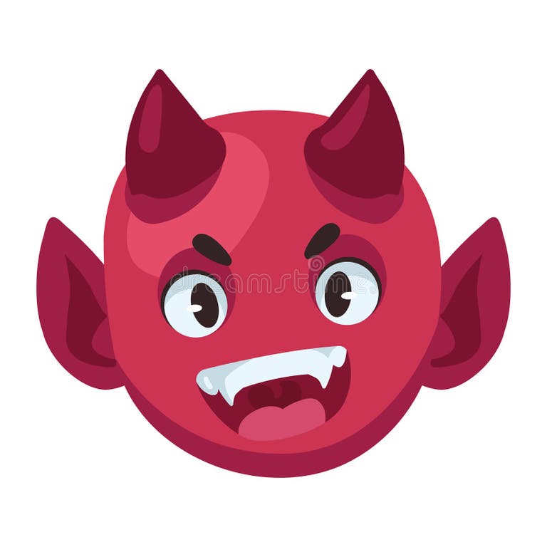 Devil creatures emoji stock vector. Illustration of comic - 353645374