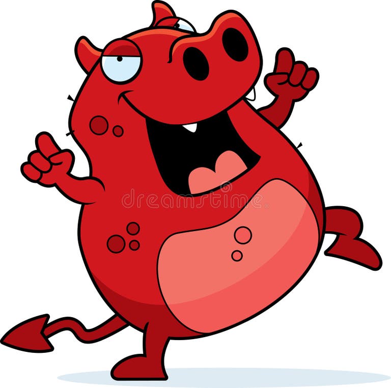 Devil Dancing stock vector. Illustration of smiling, demon - 10848290