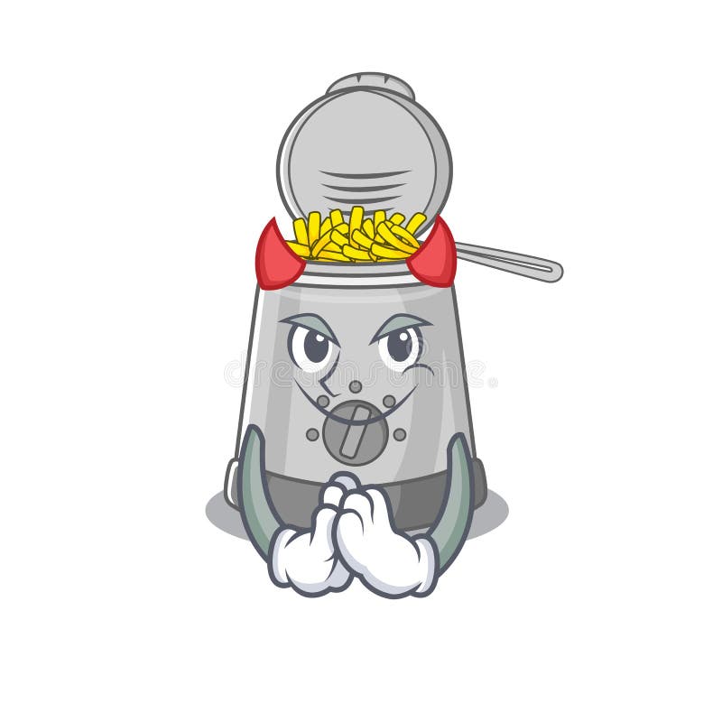 Devil Deep Fryer Cartoon in Character Design Stock Vector ...