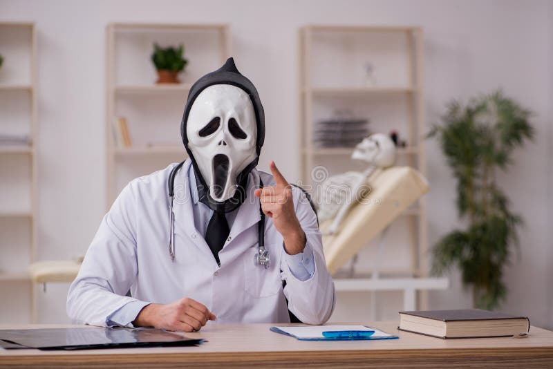 Devil Doctor Working in the Clinic Stock Image - Image of vamp, clinic ...