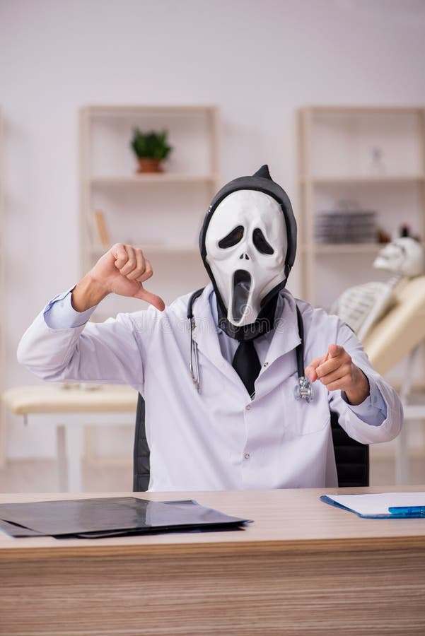 Devil Doctor Working in the Clinic Stock Image - Image of medic ...