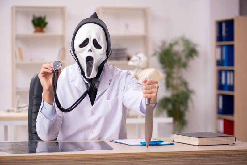 Devil Doctor Working in the Clinic Stock Photo - Image of beat, bloody ...