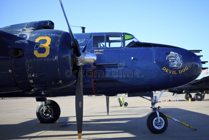 Devil Dog Airplane from War World Two Editorial Stock Photo - Image of ...