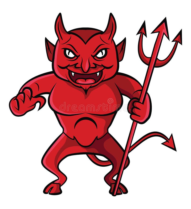 Red Devil Head stock vector. Illustration of vector, isolated - 47878804