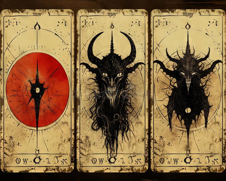 Tarot Card Devil Stock Illustrations – 91 Tarot Card Devil Stock ...