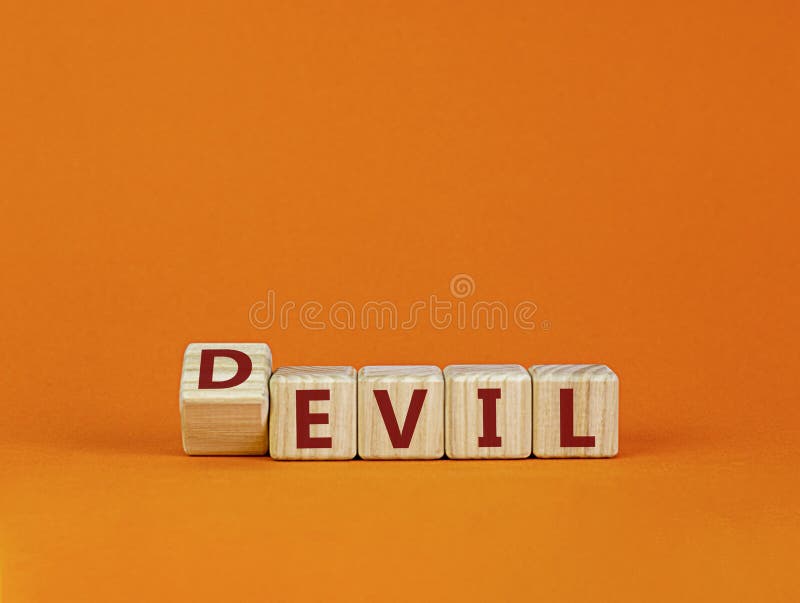 Good on or Off Symbol. Businessman Turns Wooden Cubes and Changes Word ...