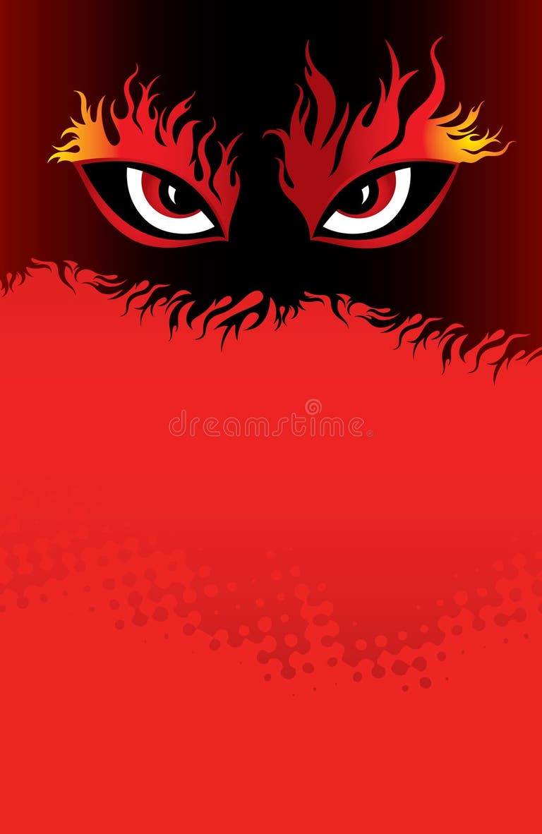 Devil Eyes Fire Background Stock Illustrations – 249 Devil Eyes Fire ...