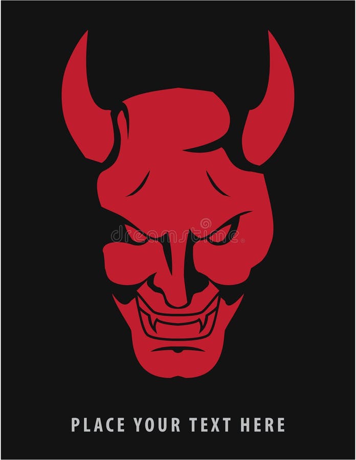 Devil face stock vector. Illustration of scary, bones - 34425083