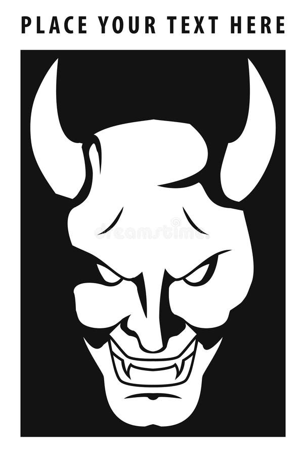 Devil face stock vector. Illustration of evil, profile - 34425106