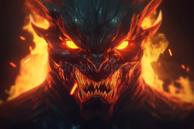 Devil Fire Head Generate Ai Stock Illustration Illustration Of Evil Antlers 275622815