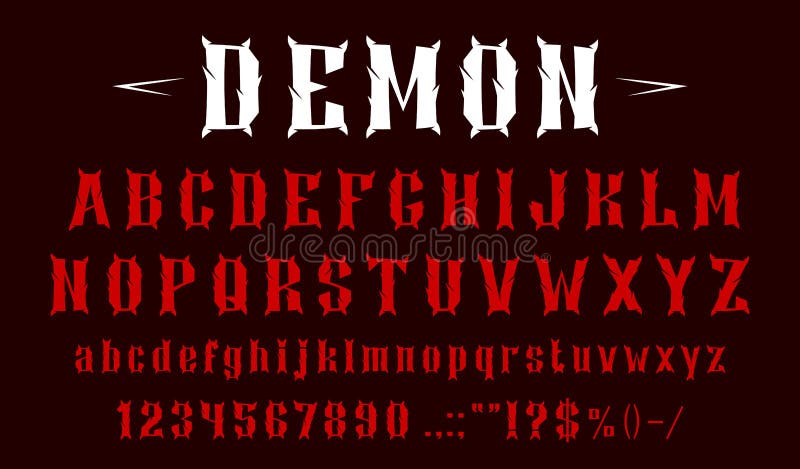 Demonic Alphabet