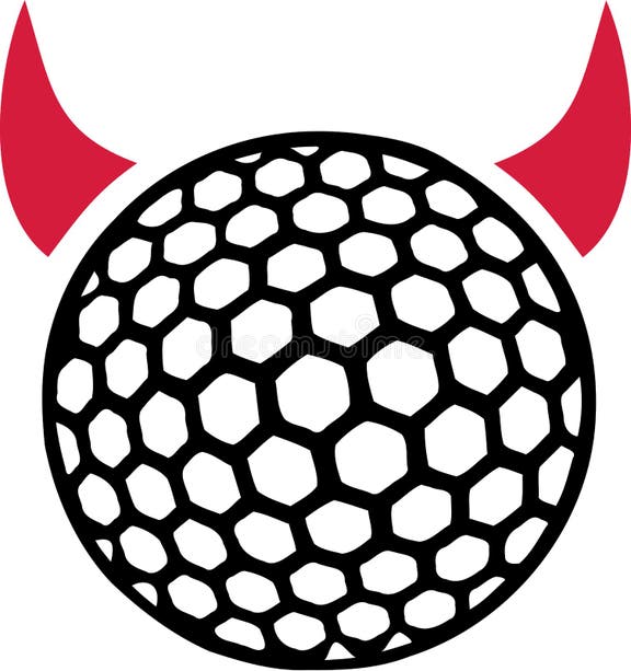 Devil Golf vector stock vector. Illustration of devil - 107161631