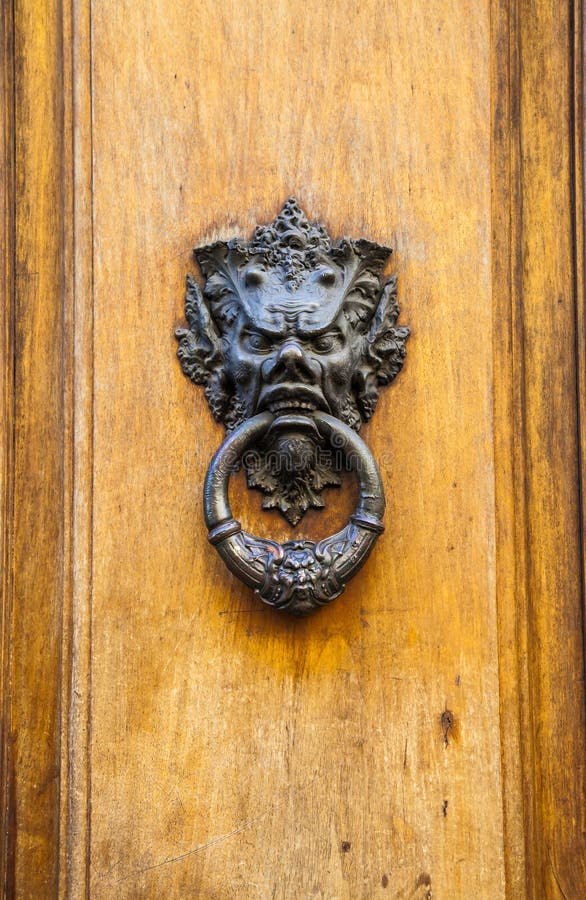 Devil Head Door Knocker stock image. Image of knocker - 29260495