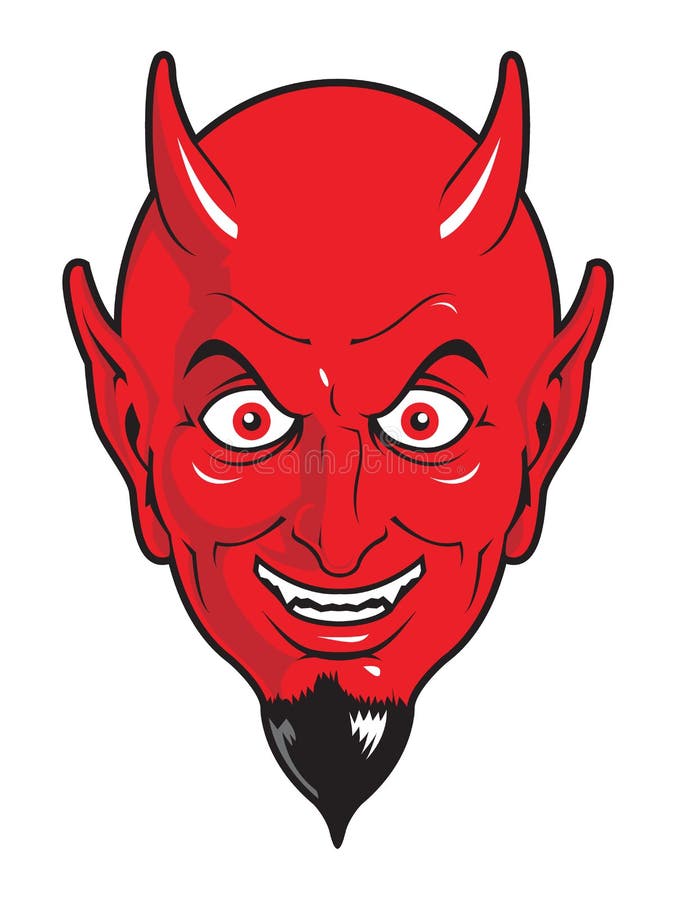 Devil Head stock vector. Illustration of head, fiend - 47883063